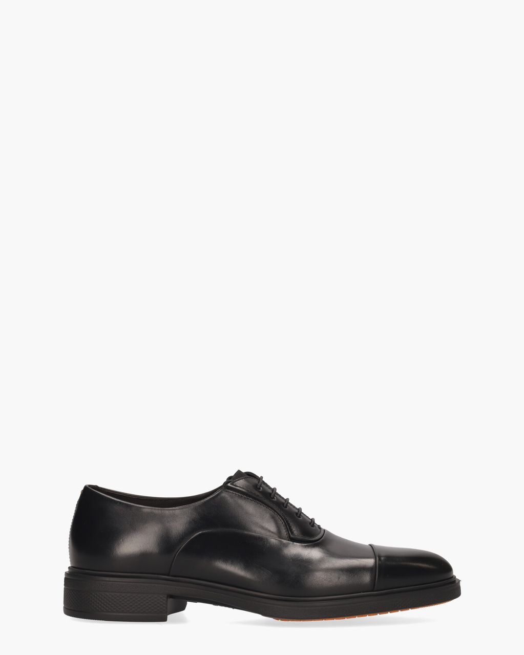 Santoni 18957 Zwart Heren Veterschoenen - Van Arendonk.nl