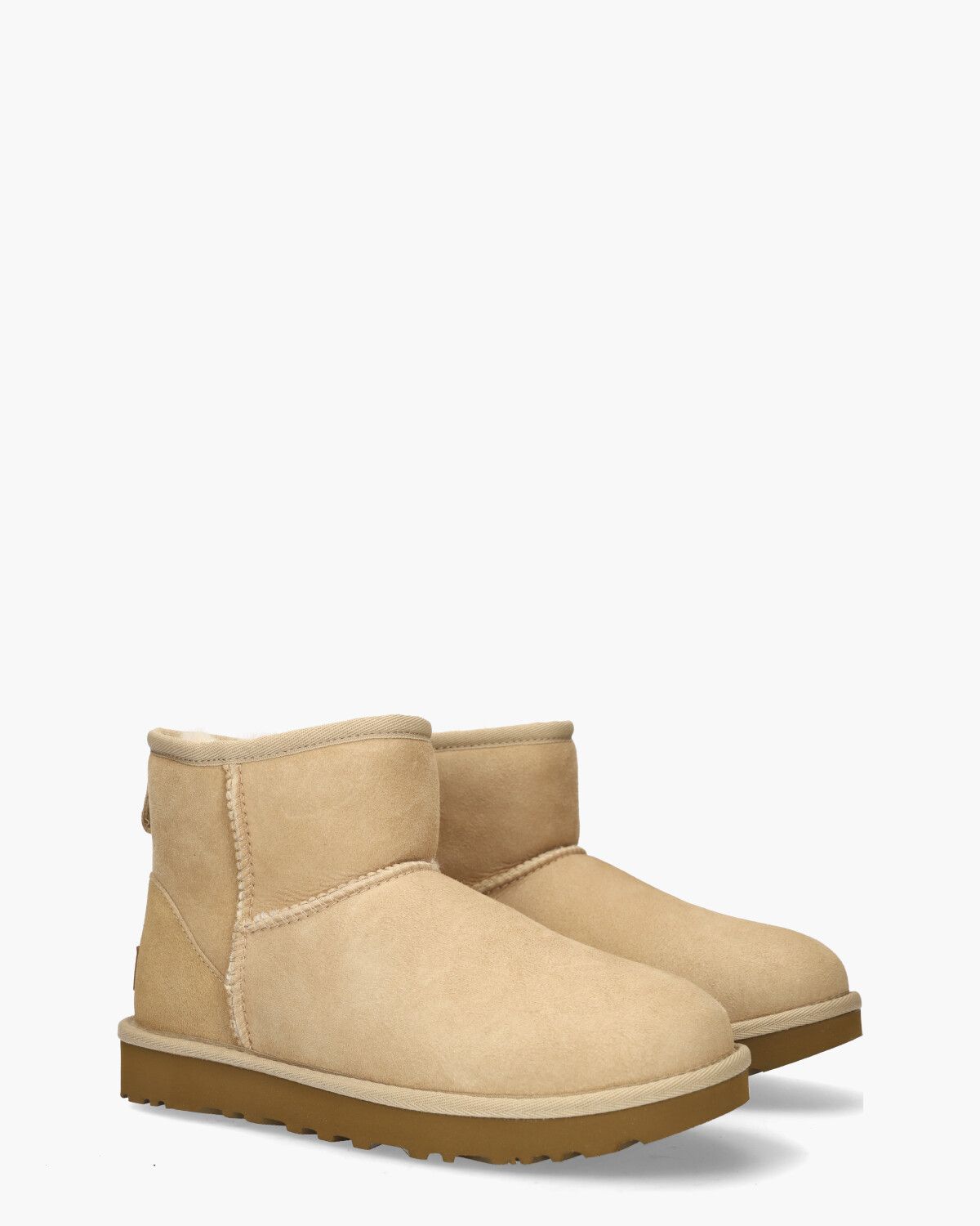 Ugg Classic Mini II Boot Sand Dames Enkelboots - Van Arendonk.nl