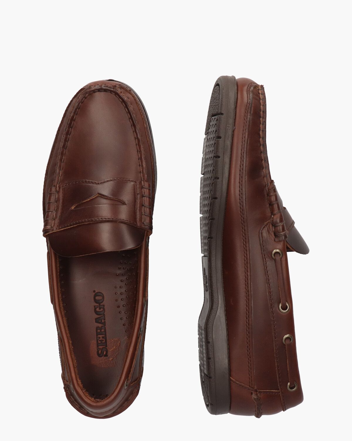 Sebago Sloop M Donkerbruin Herenloafers - Van Arendonk.nl