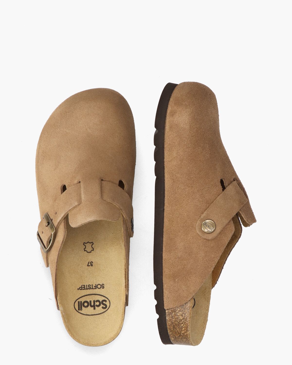 Scholl Fae Bruin Damesslippers - Van Arendonk