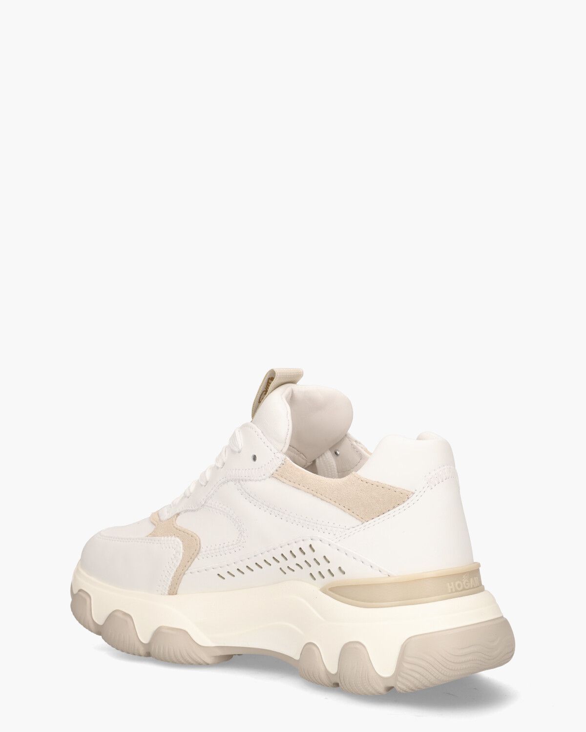 Hogan Hyperactive Wit/Beige Damessneakers - Van Arendonk