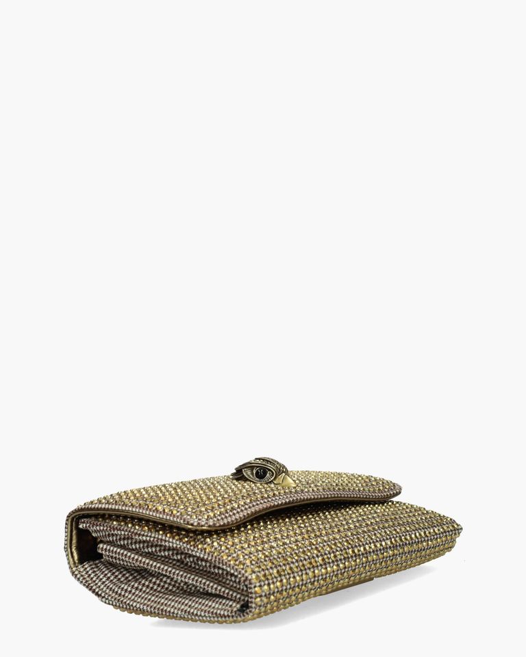 Kurt Geiger Kensington Chain Wallet Beige/Bruin Portemonnee/Tas - Van ...